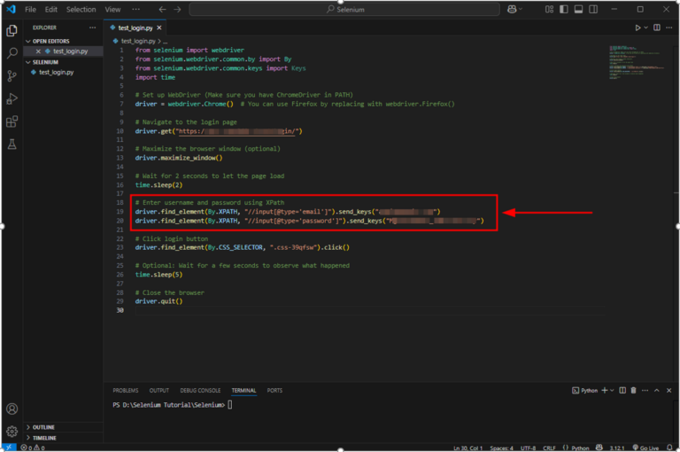 Automating Regression Testing with Selenium and Python in Visual Studio ...